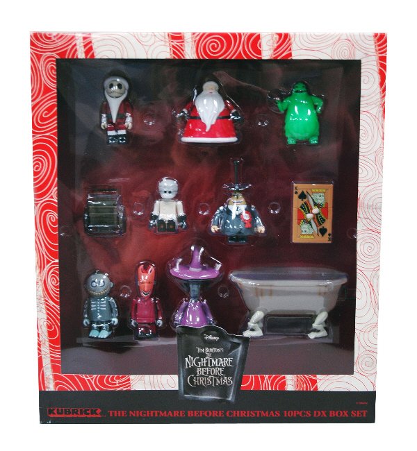 The Nightmare Before Christmas Disney Deluxe 10 Piece Kubrick Box Set ...